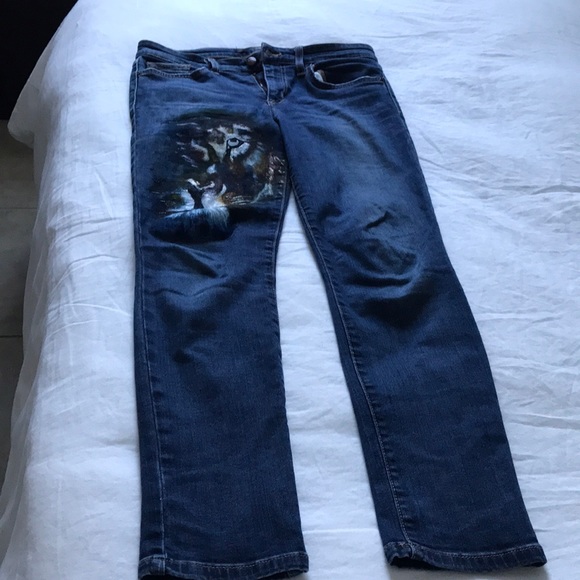 Joe's Jeans | Pants & Jumpsuits | Intervened Blue Jeans By Magda Henao ...